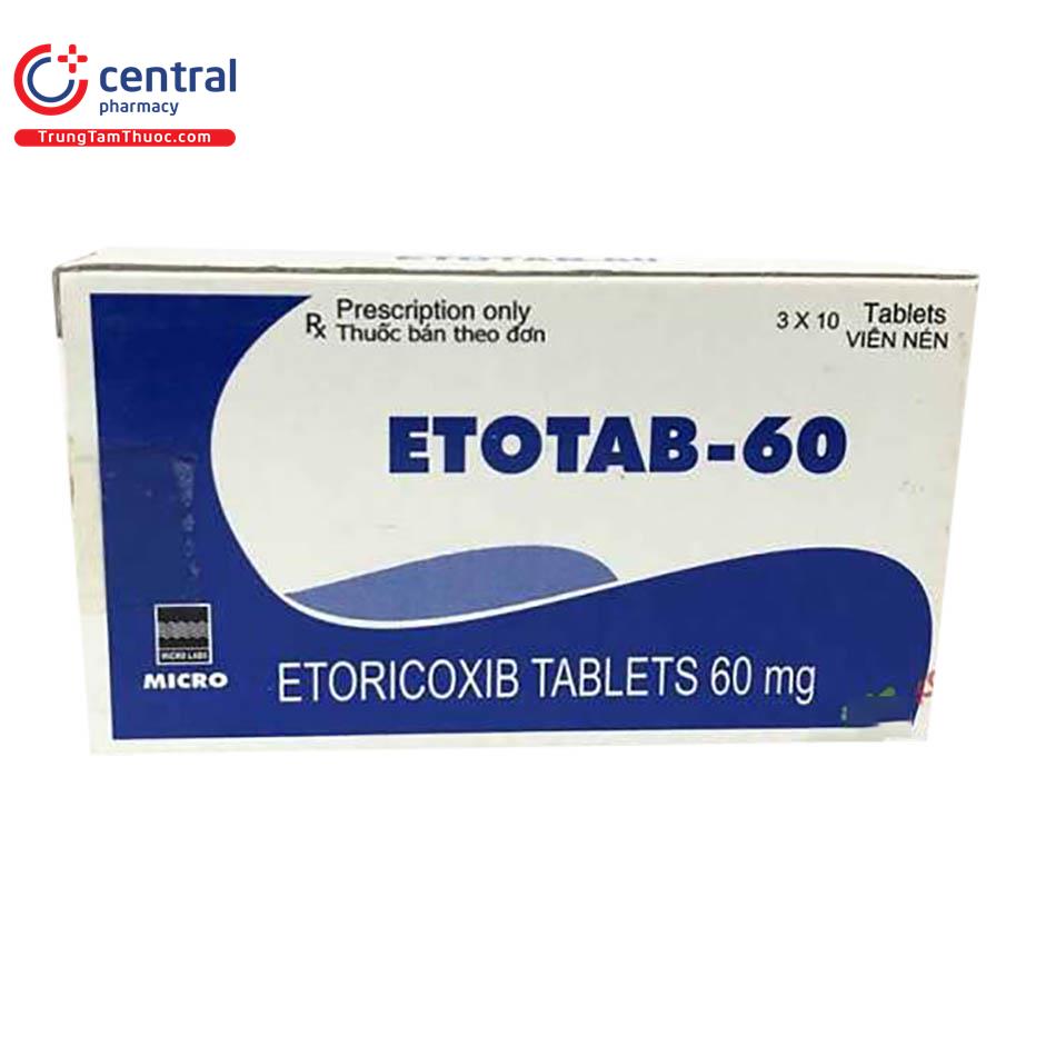 Thuốc Etotab-60 điều trị bệnh viêm khớp dạng thấp, viêm xương khớp