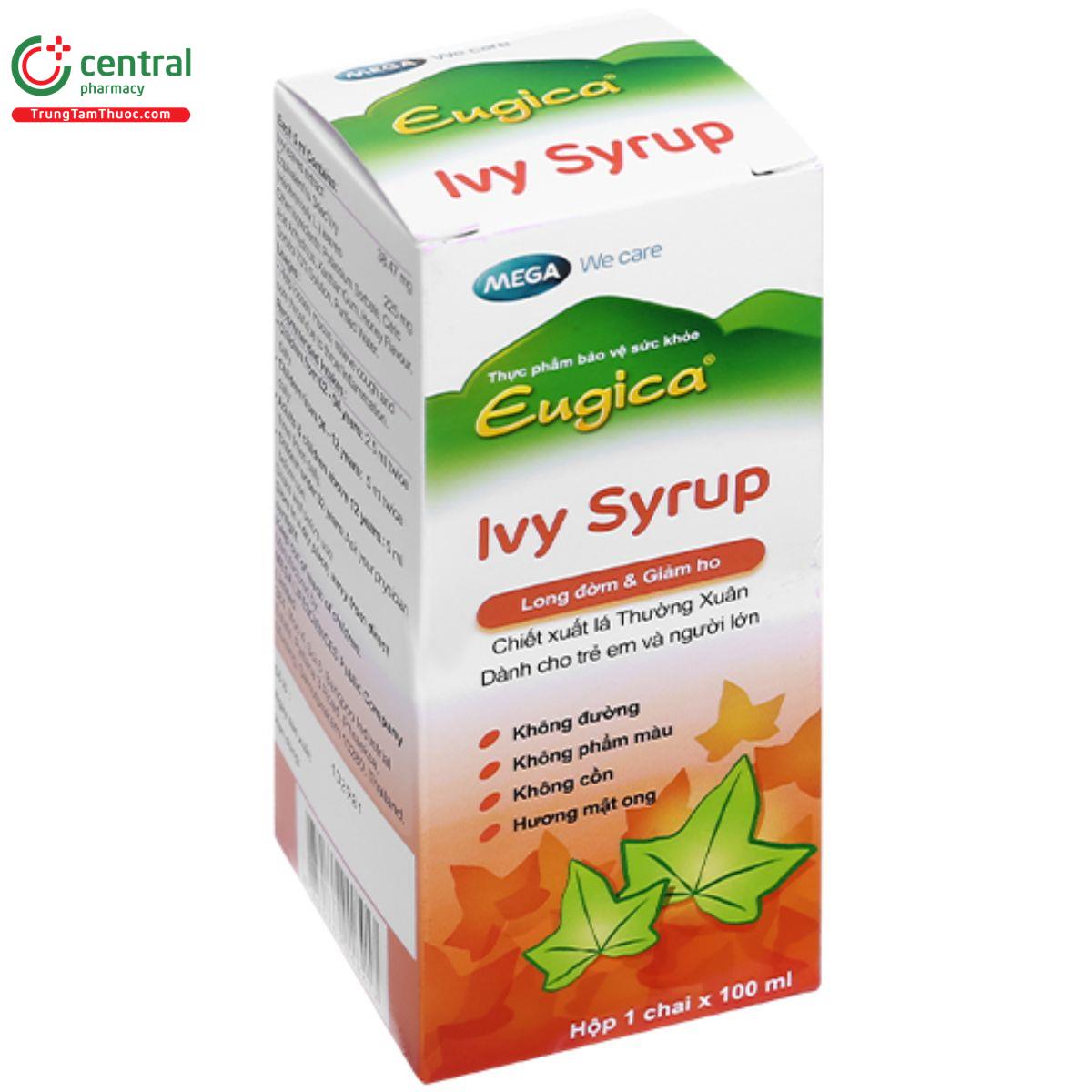 Thuốc Eugica Ivy Syrup (Chai 100ml)-hỗ trợ giảm ho, long đờm hiệu quả