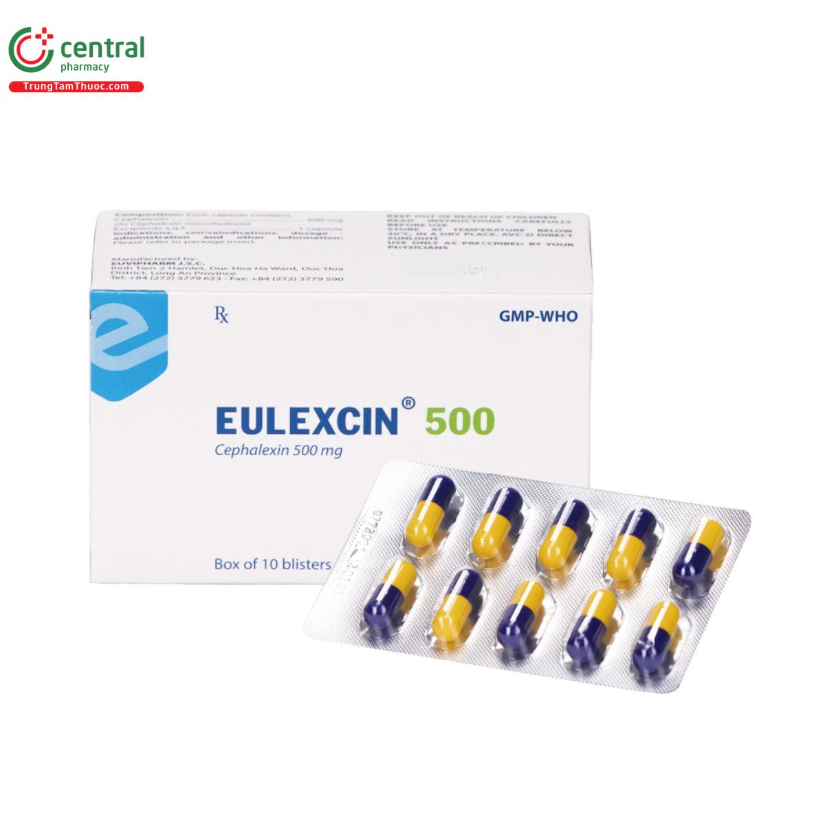 Thuốc Eulexcin 500 điều trị nhiễm khuẩn do vi khuẩn nhạy cảm