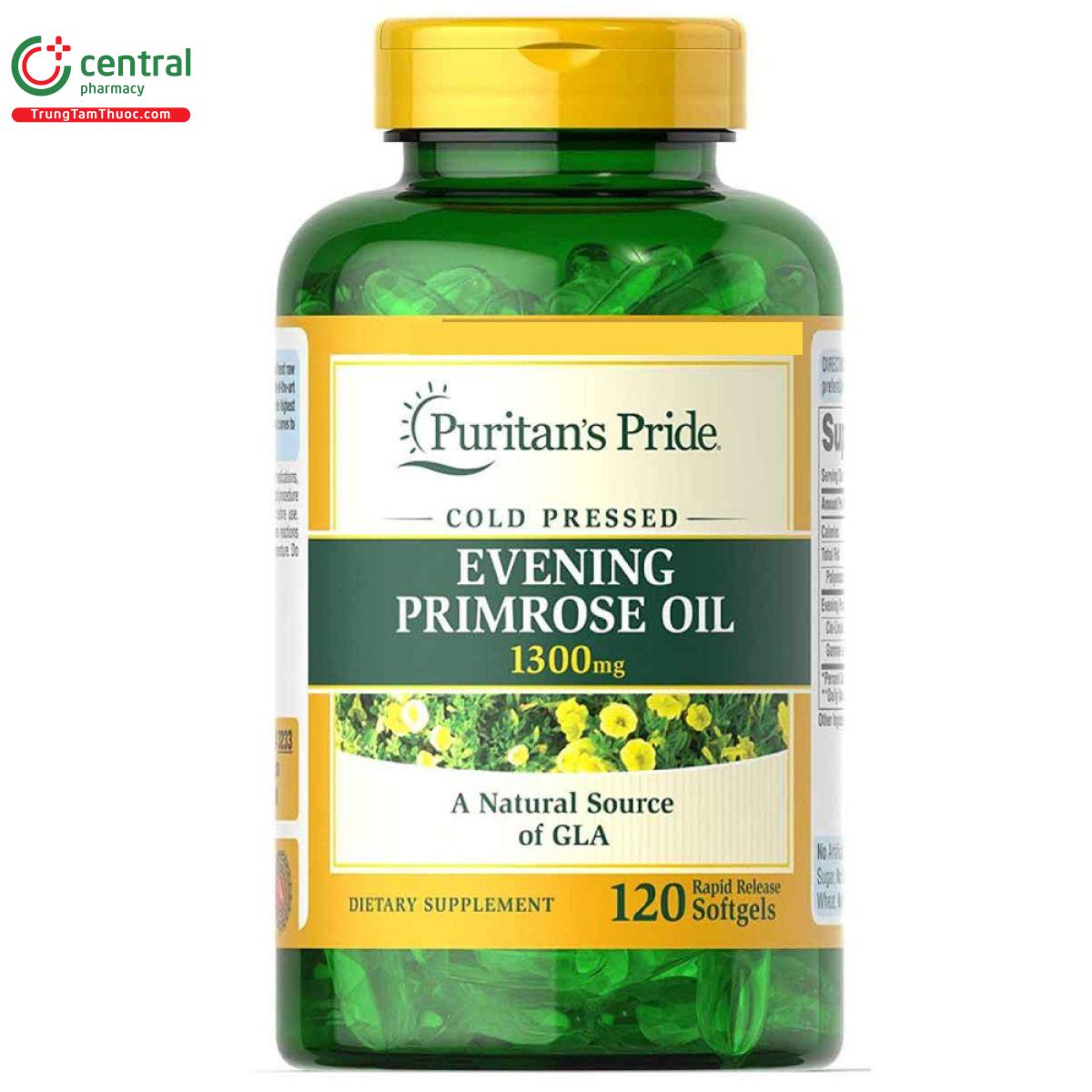 Thuốc Evening Primrose Oil 1300mg Puritan's Pride - Giúp làm đẹp da
