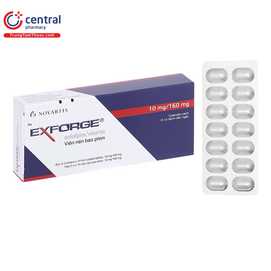 Thuốc Exforge 10mg/160mg giúp ổn định huyết áp hiệu quả