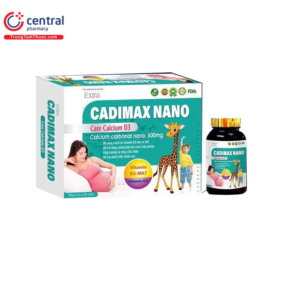 [CHÍNH HÃNG] Thuốc Extra Cadimax Nano chắc khoẻ xương răng