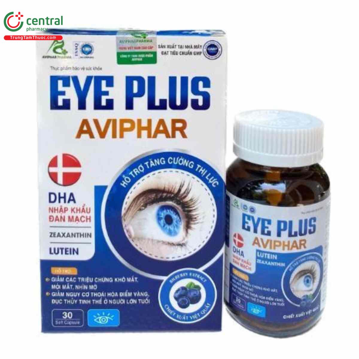 Thuốc Eye Plus Aviphar tăng cường thị lực, giảm khô mắt, mờ mắt