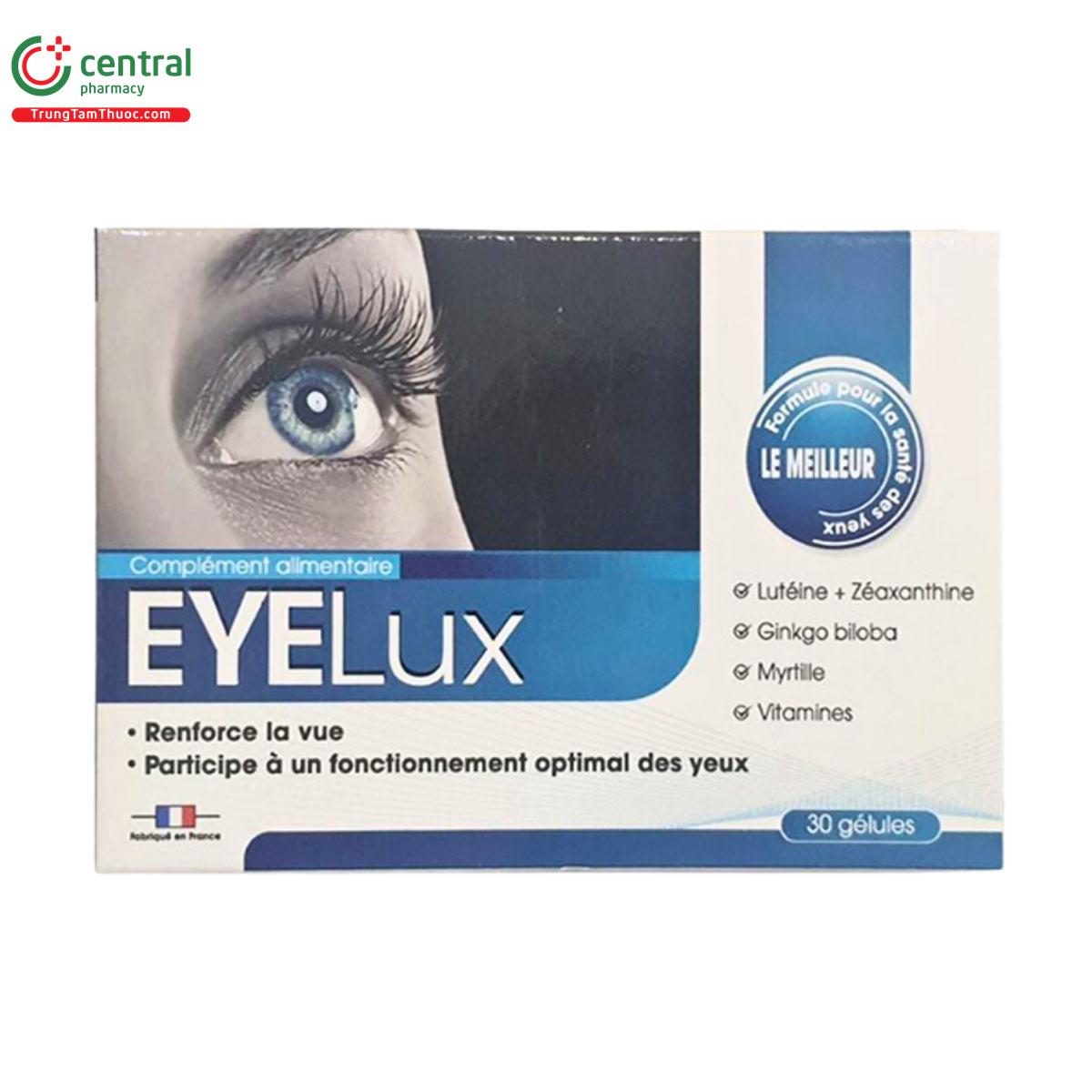 Thuốc Eyelux bổ mắt, tăng cường thị lực, giảm thoái hóa điểm vàng