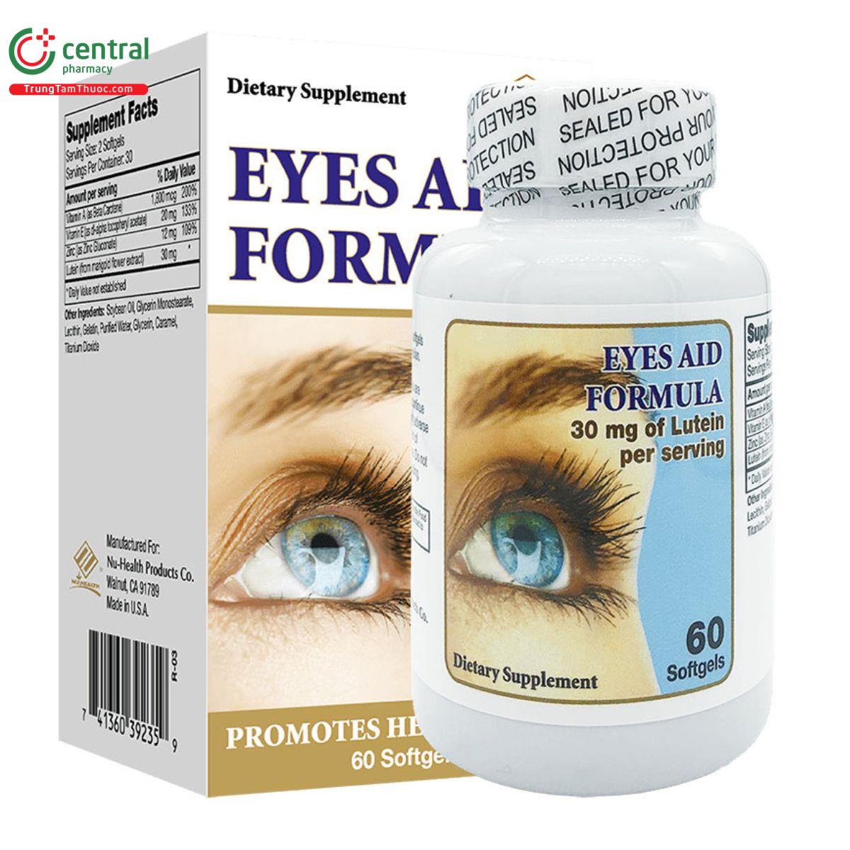 Thuốc Eyes Aid Formula -Bổ sung vitamin A, tăng cường thị lực cho mắt