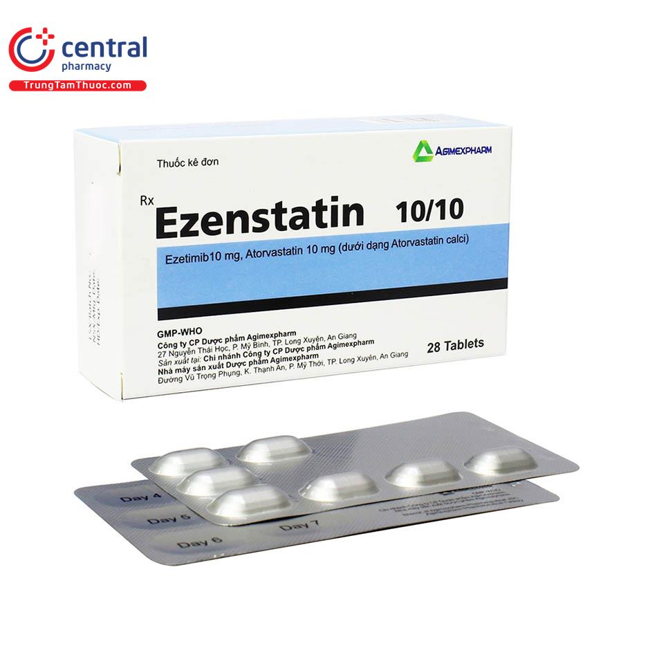 [CHÍNH HÃNG] Thuốc Ezenstatin 10/10 - Thuốc điều trị mỡ máu