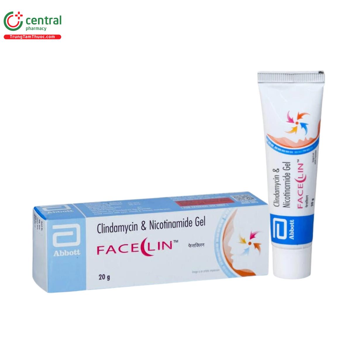 Thuốc Faceclin Gel Abbott 20g (Clindamycin & Nicotinamide)- điều trị và ...