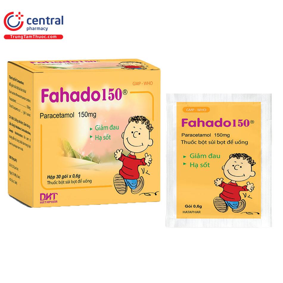 [CHÍNH HÃNG] Thuốc Fahado 150 giảm đau hạ sốt cho trẻ em