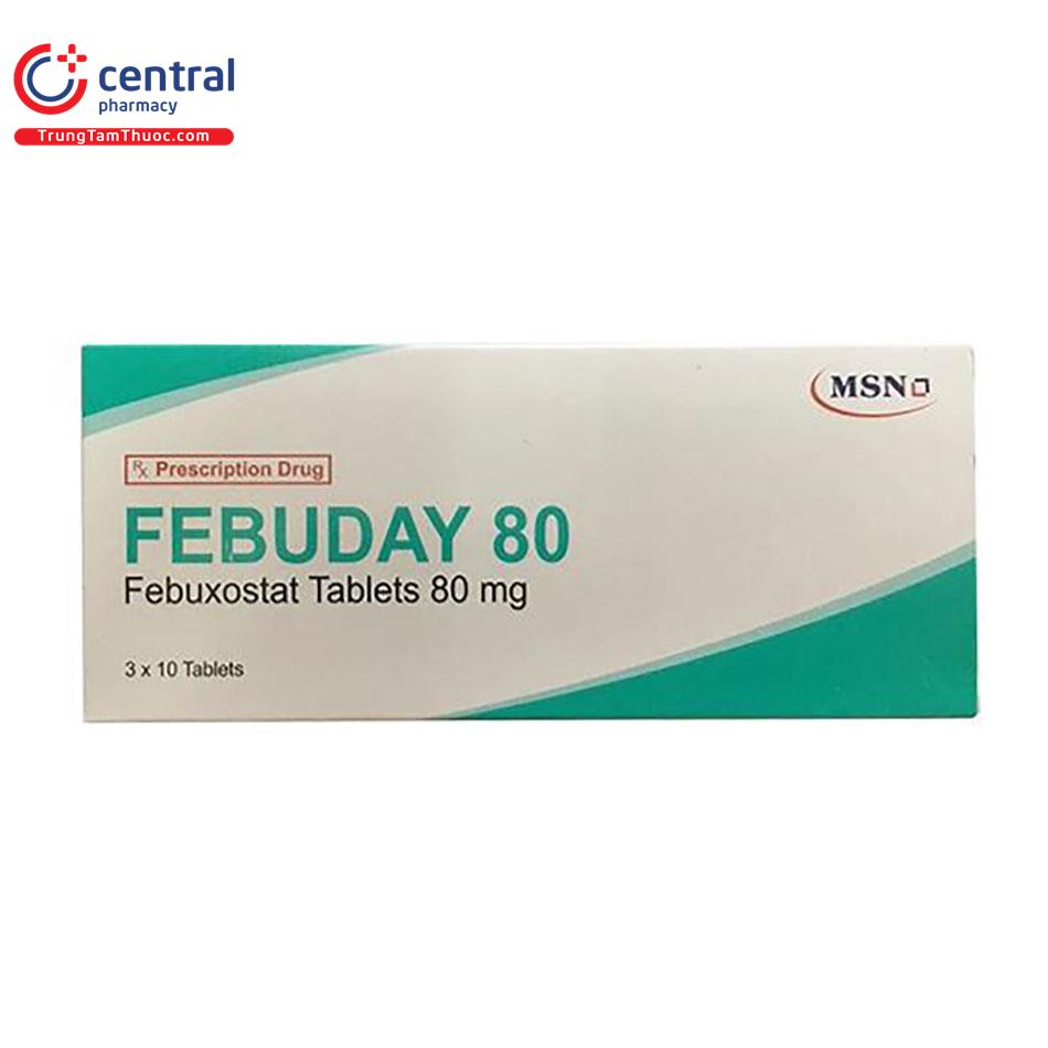 [CHÍNH HÃNG] Thuốc Febuday 80 - Giải pháp cho bệnh nhân mắc bệnh Gout