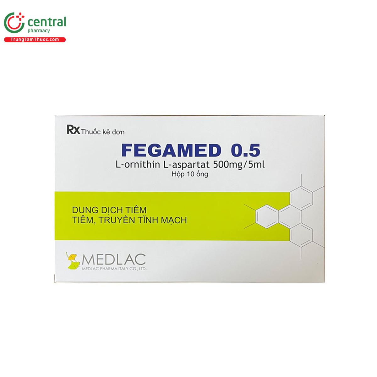 Thuốc Fegamed 0,5 Medlac điều trị tăng Amoniac máu trong bệnh não gan