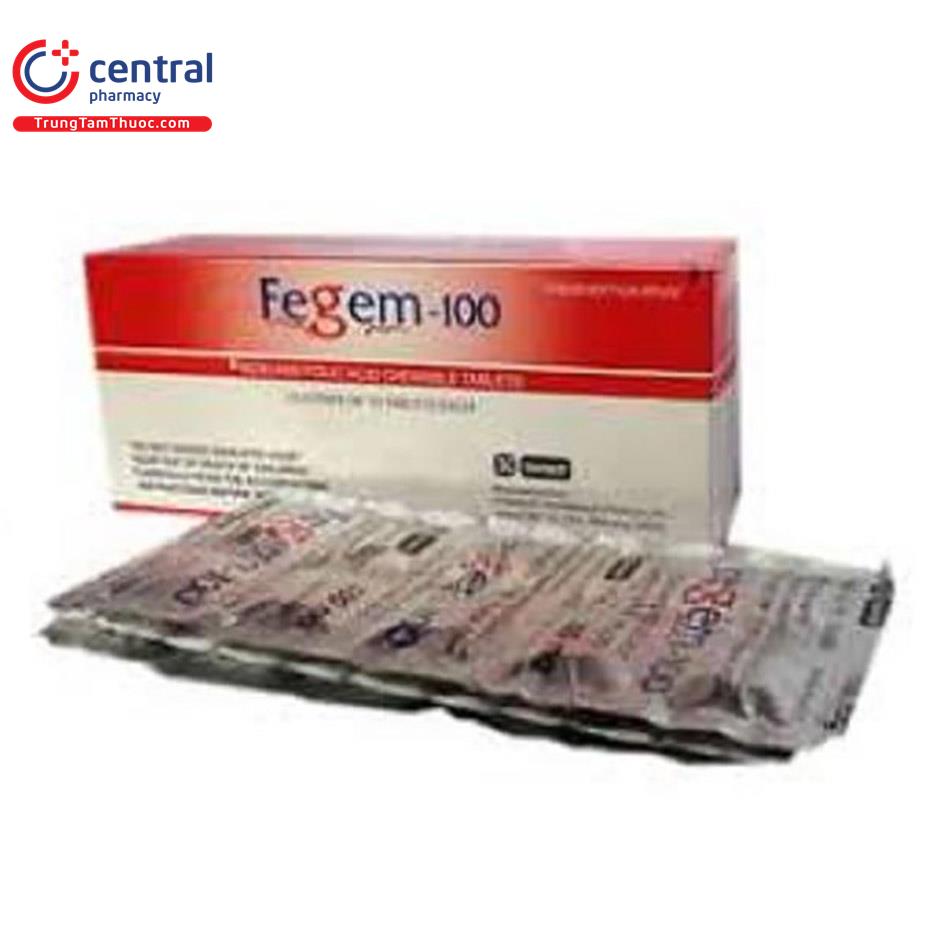 Thuốc Fegem-100 Torrent - Bổ sung Sắt, ngăn ngừa thiếu máu