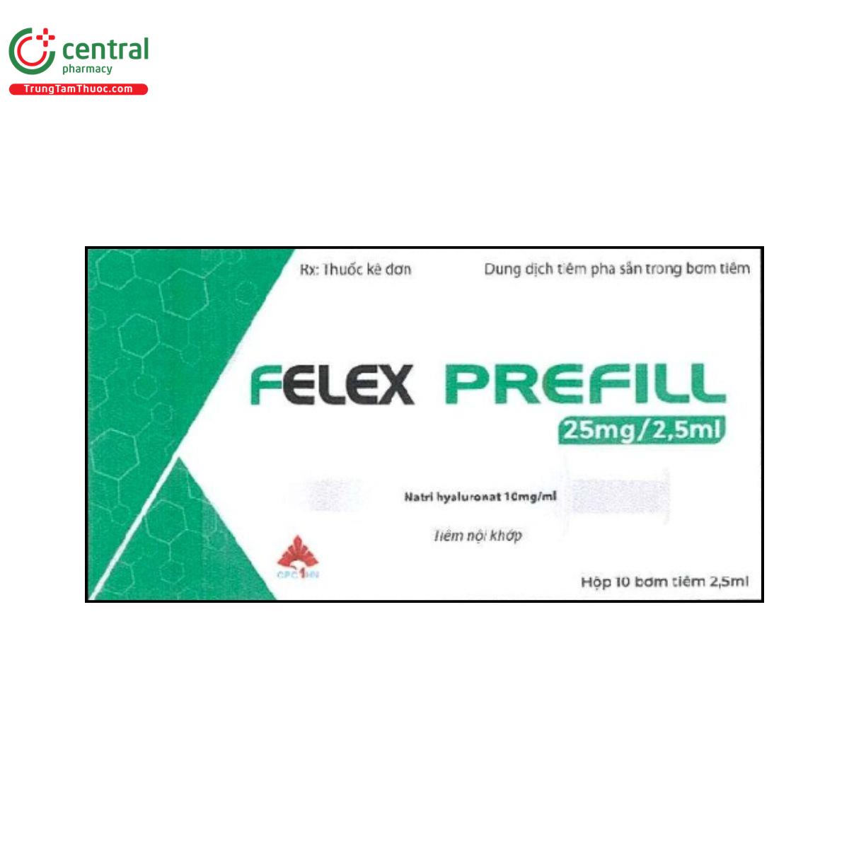 Thuốc Felex Prefill 10mg điều trị viêm khớp gối, viêm quanh khớp vai