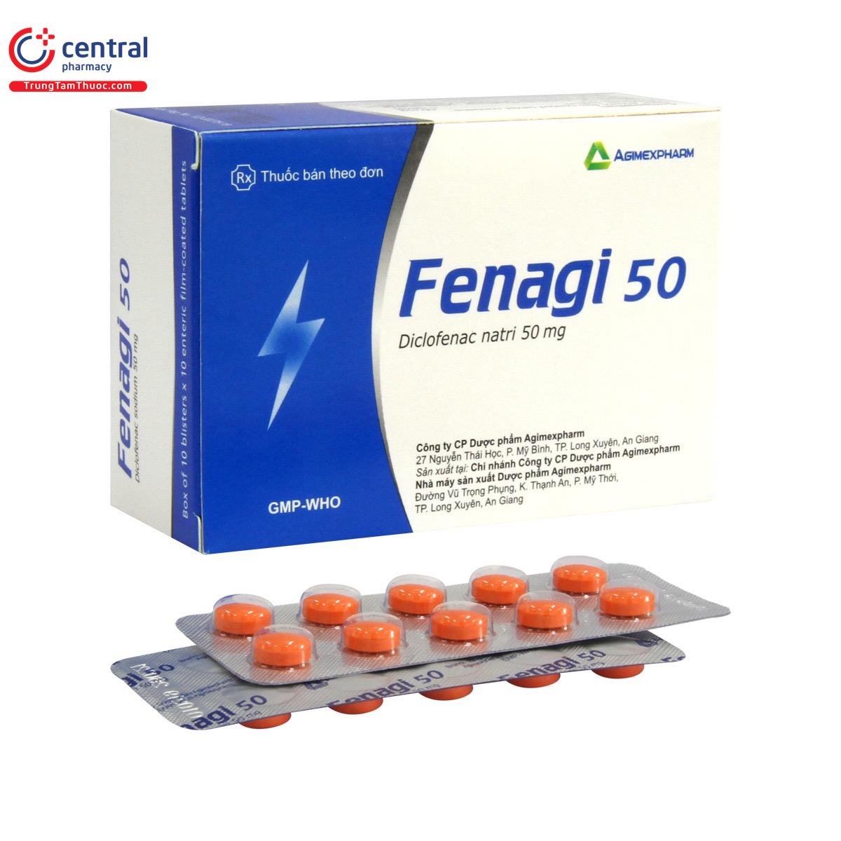 [CHÍNH HÃNG] Thuốc Fenagi 50: Điều trị triệu chứng viêm khớp mạn tính