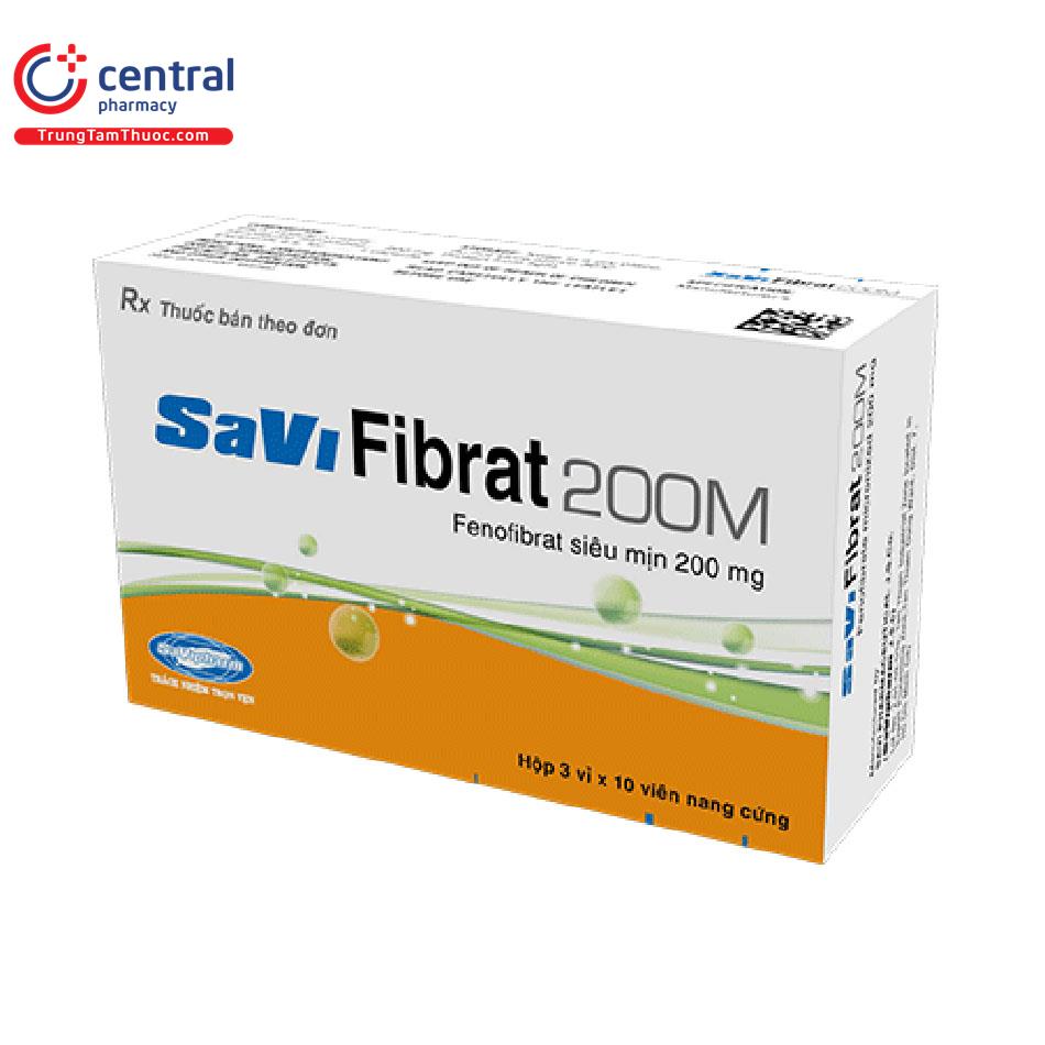 [CHÍNH HÃNG] Thuốc Fenofibrat Savi 200M - Hạ Cholesterol, giảm mỡ máu