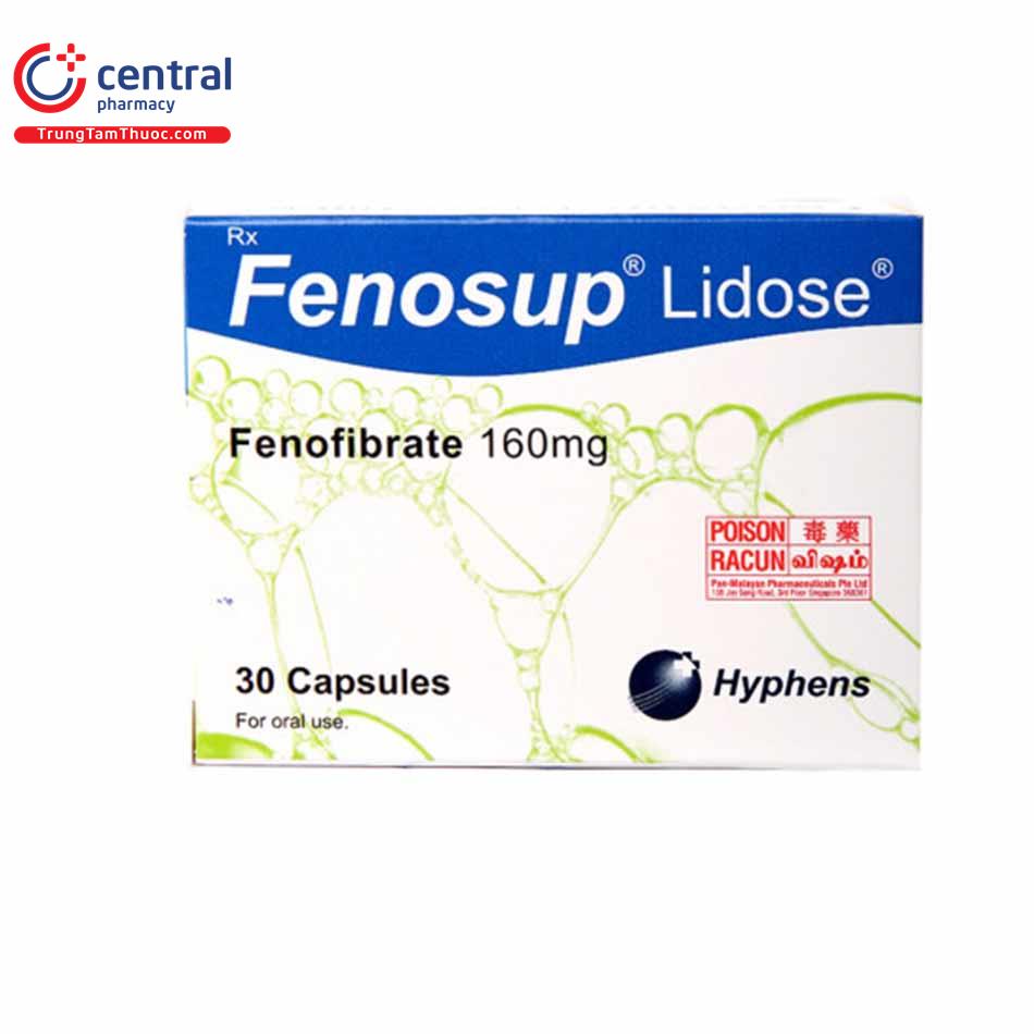 [CHÍNH HÃNG] Thuốc Fenosup Lidose 160 mg - Thuốc hạ mỡ máu hiệu quả