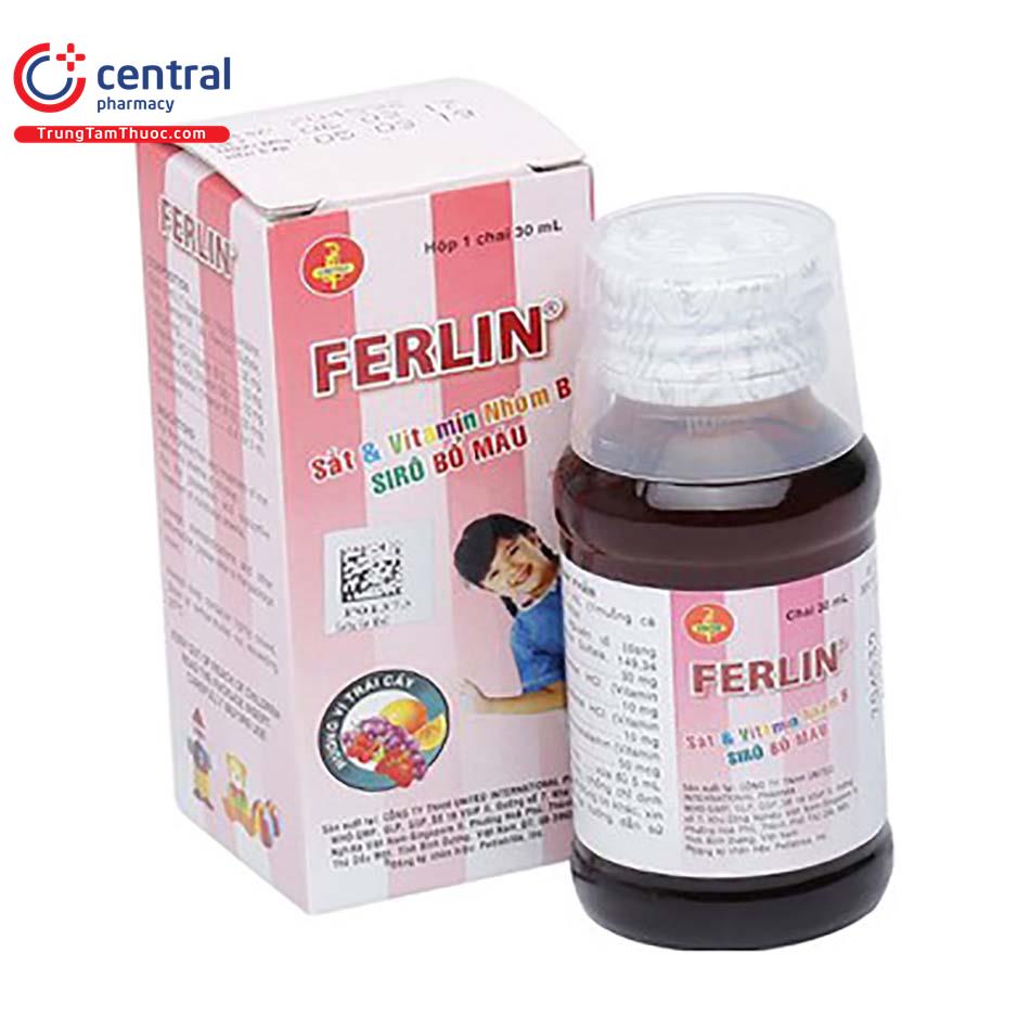 Thuốc Ferlin 30ml điều trị bệnh thiếu máu do thiếu sắt