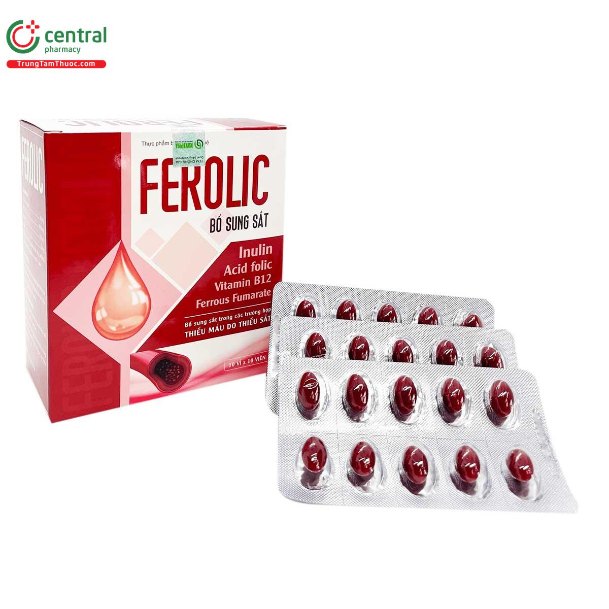 Thuốc Ferolic giúp bổ sung sắt, ngừa nguy cơ thiếu máu do thiếu sắt