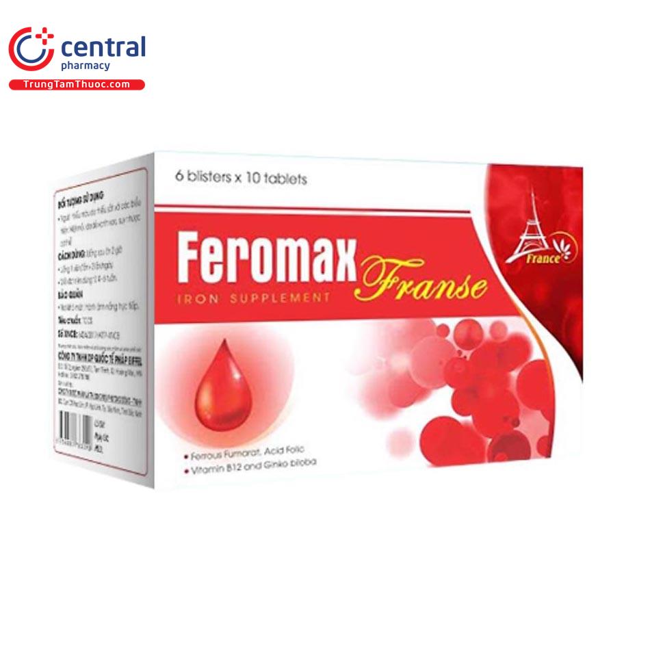 [CHÍNH HÃNG] Thuốc Feromax Franse - Bổ sung sắt, ngừa thiếu máu