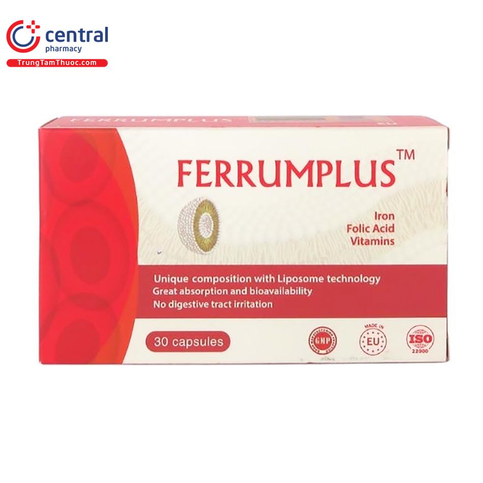 [CHÍNH HÃNG] Thuốc bổ sung sắt dạng viên Ferrumplus