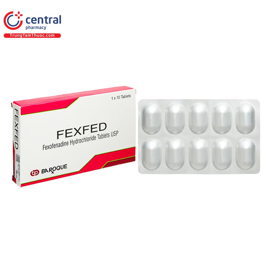 [CHÍNH HÃNG] Thuốc Fexfed 180mg giúp giảm các triệu chứng dị ứng