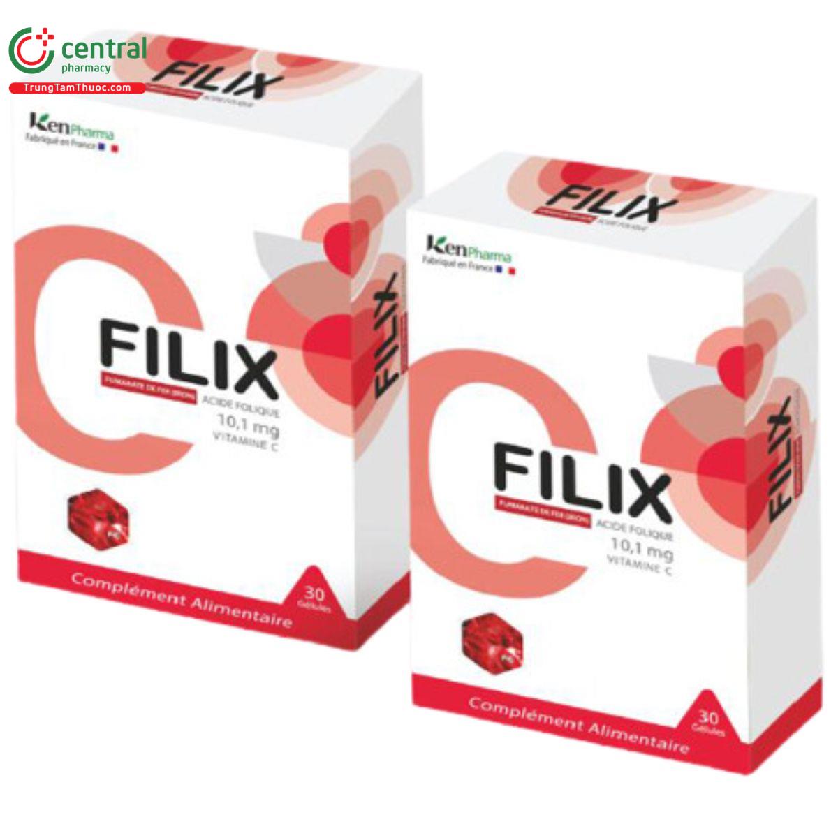 Thuốc Filix KenPharma - bổ sung sắt, axit folic, ngăn ngừa thiếu máu