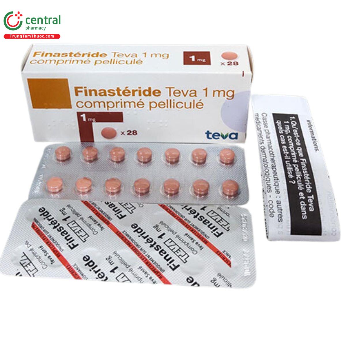 Thuốc Finasteride Teva 1mg trị rụng tóc do thiếu hụt hormone androgen