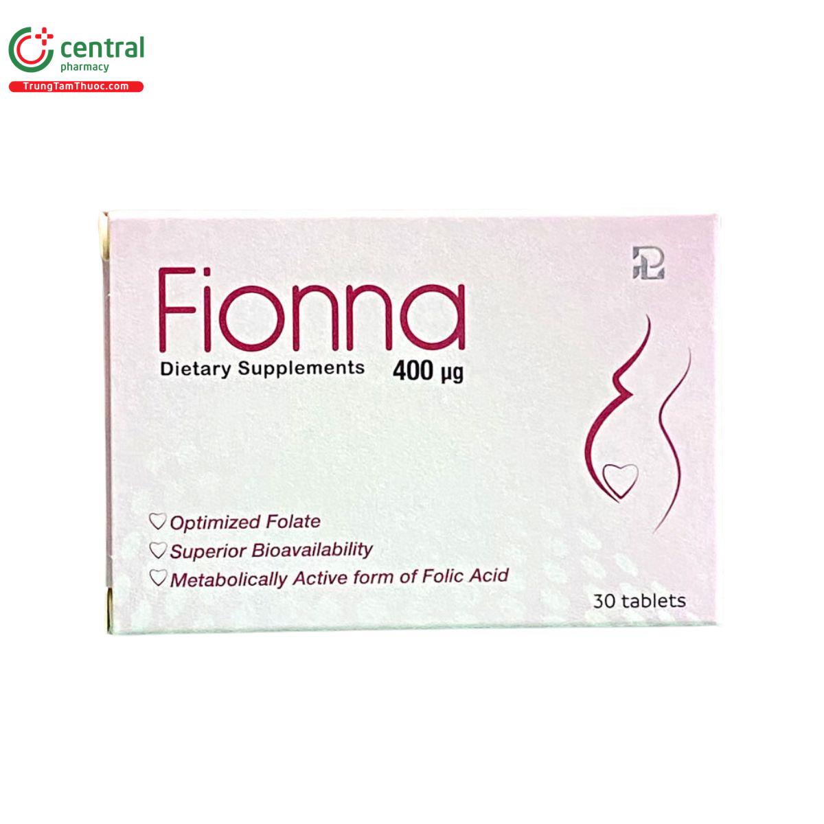 Fionna (5-MTHF) bổ sung acid folic, giảm nguy cơ thiếu máu do thiếu ...