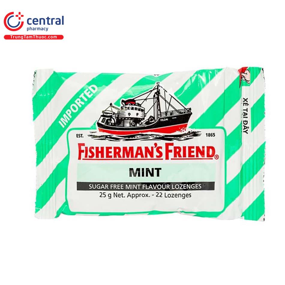 Thuốc Fisherman's Friend Mint (bạc hà) giúp dịu ho, giảm viêm