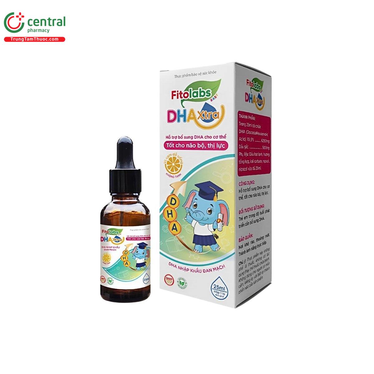 Fitolabs DHA Xtra hỗ trợ tốt cho não bộ và thị lực ở trẻ trên 3 tuổi