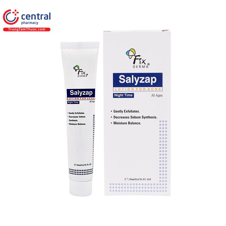 [CHÍNH HÃNG] Fixderma Salyzap Lotion For Acne Night Time (20ml) trị mụn