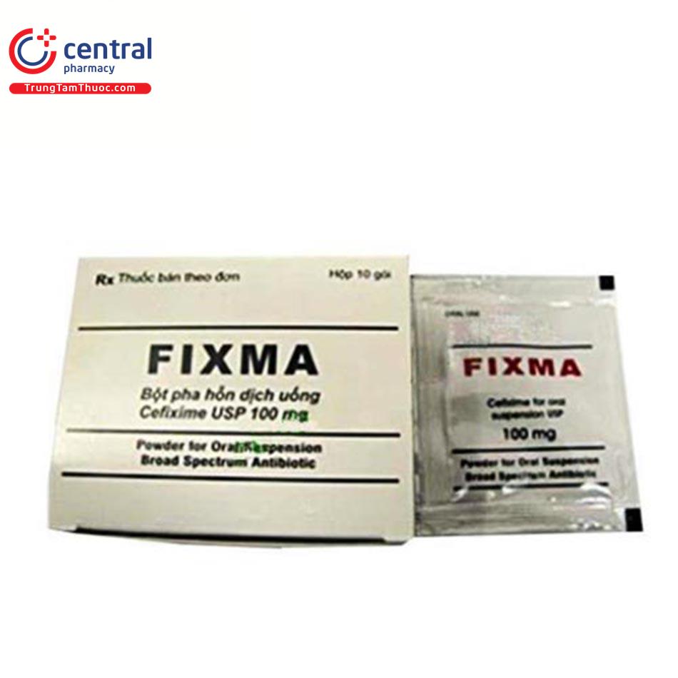 Thuốc Fixma 100mg (gói): Chỉ định, liều dùng và lưu ý sử dụng