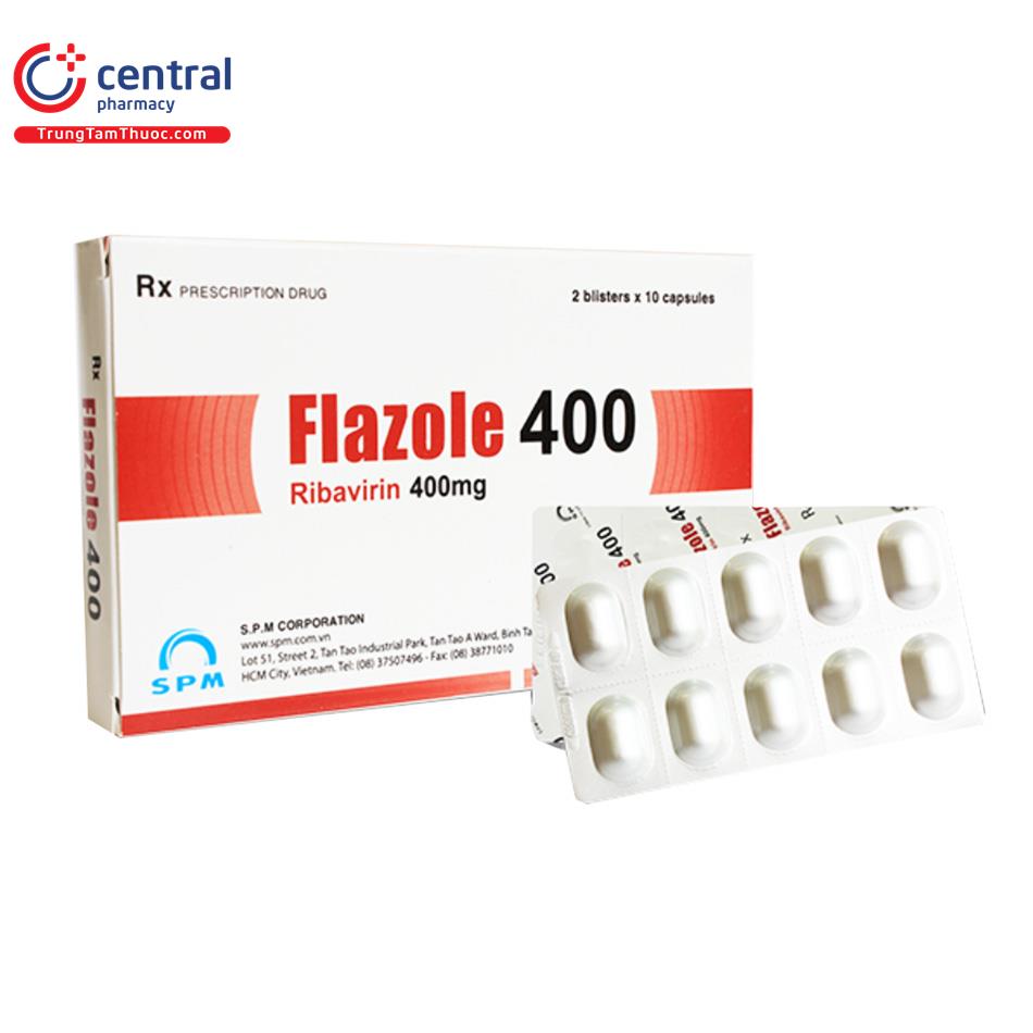 [CHÍNH HÃNG] Thuốc Flazole 400 điều trị viêm gan C mạn tính