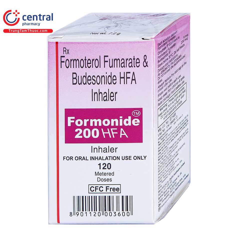 [CHÍNH HÃNG] Thuốc Formonide 200 HFA giảm ngay tình trạng hen suyễn