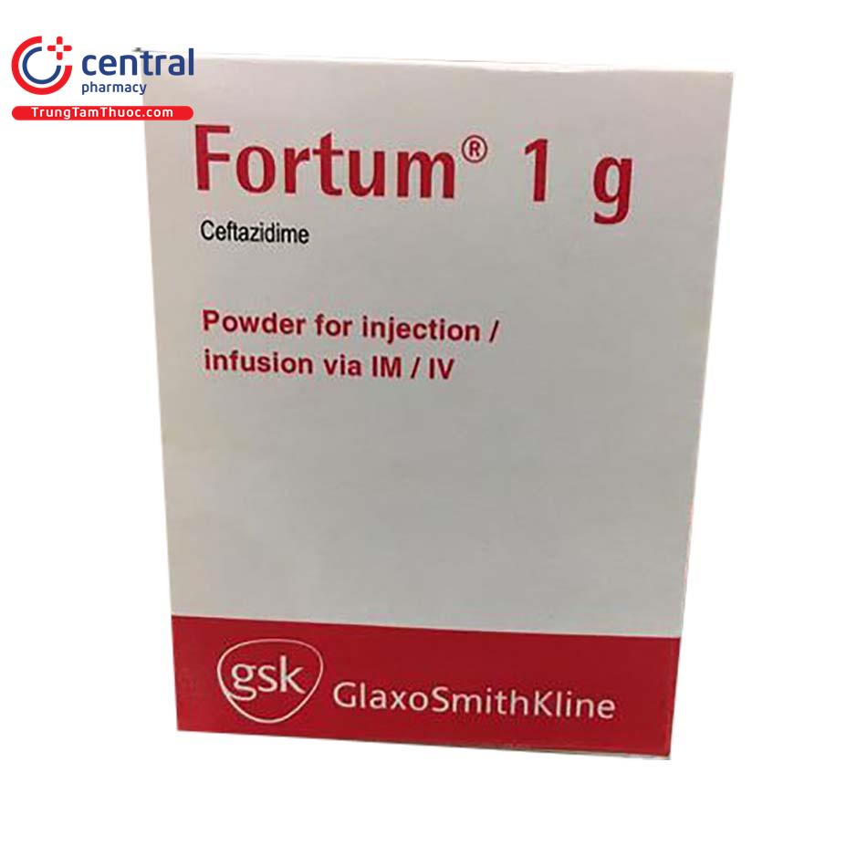 Thuốc tiêm Fortum 1g thuốc kháng sinh điều trị nhiễm khuẩn hiệu quả