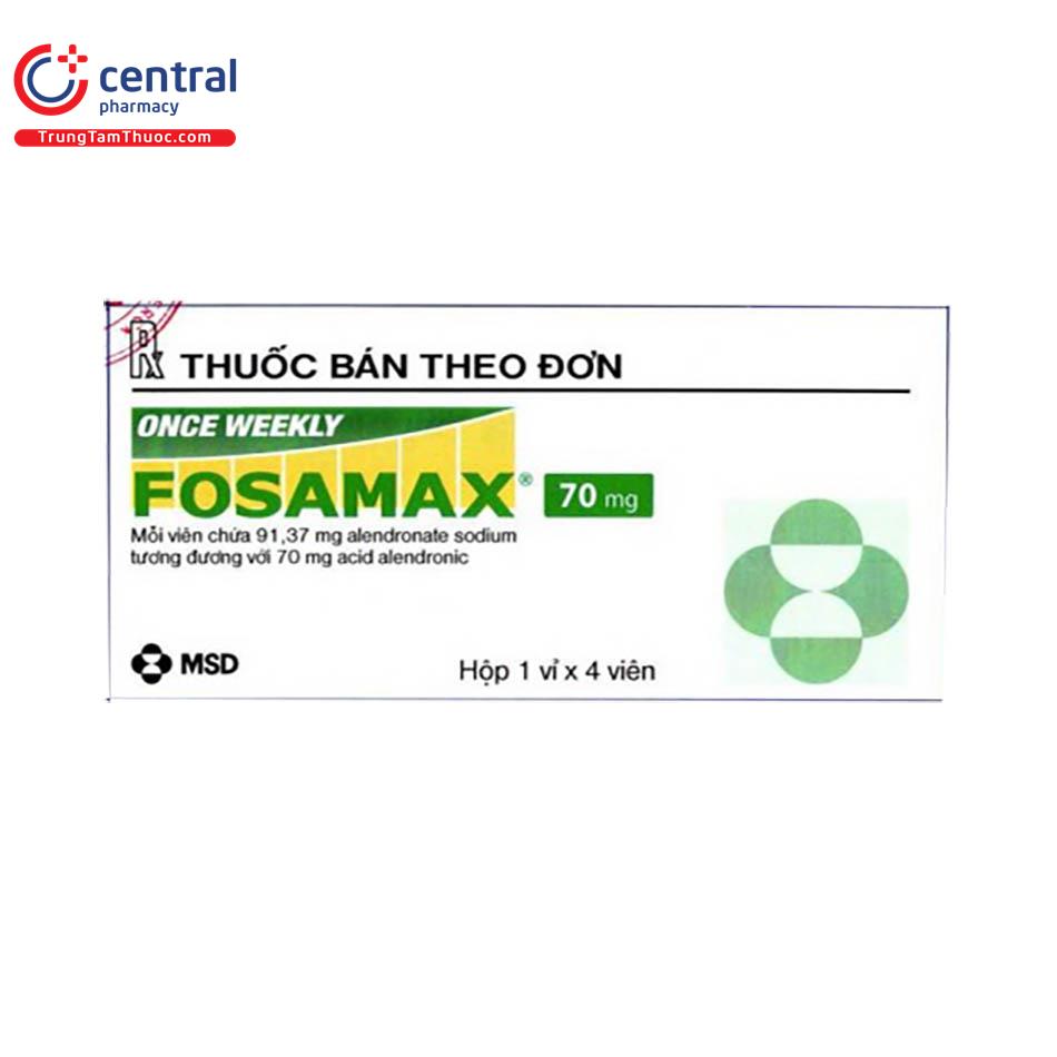 Thuốc Fosamax 70mg điều trị loãng xương tiên phát (tuýp 1)
