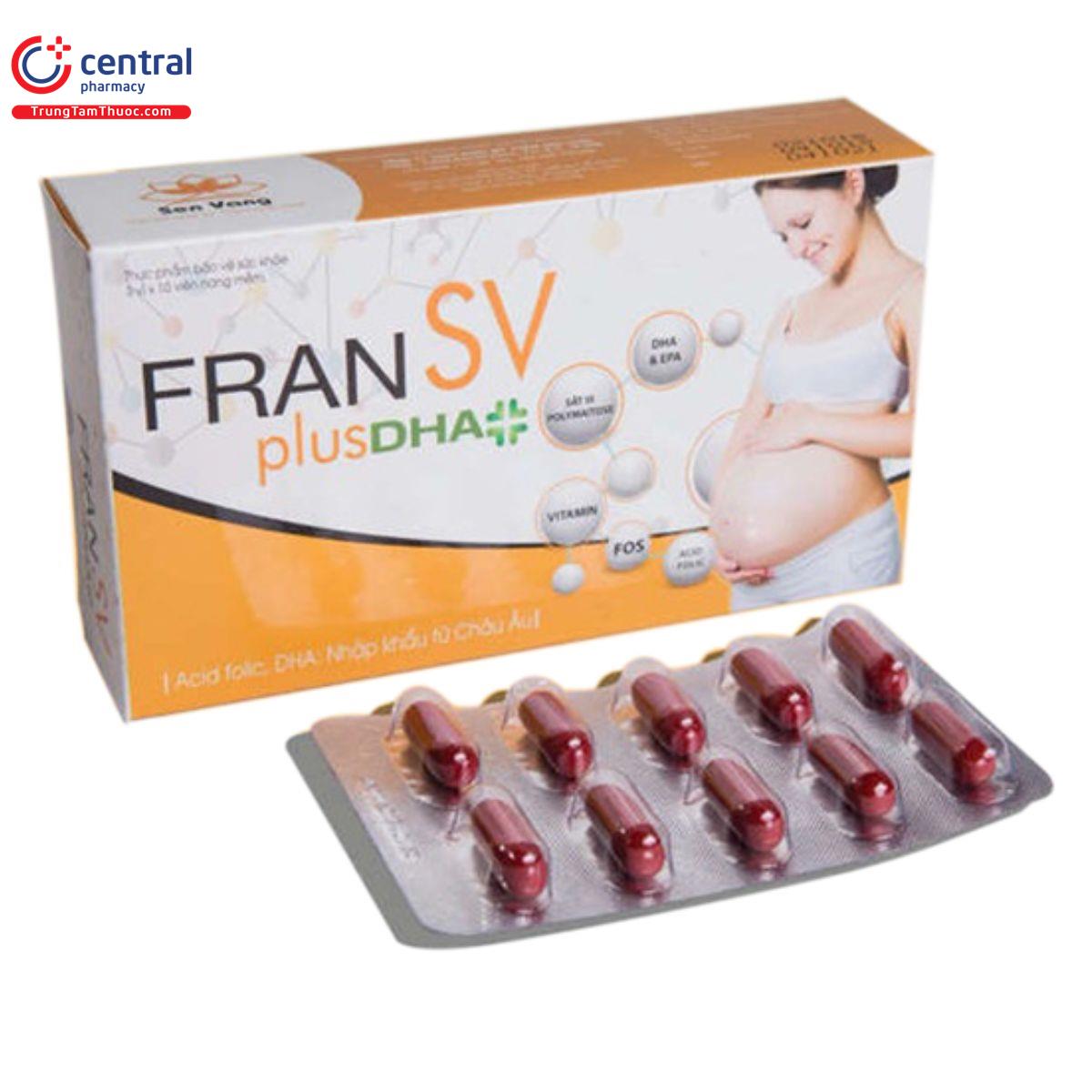 Thuốc FranSV plus DHA hỗ trợ bổ sung vitamin và khoáng chất