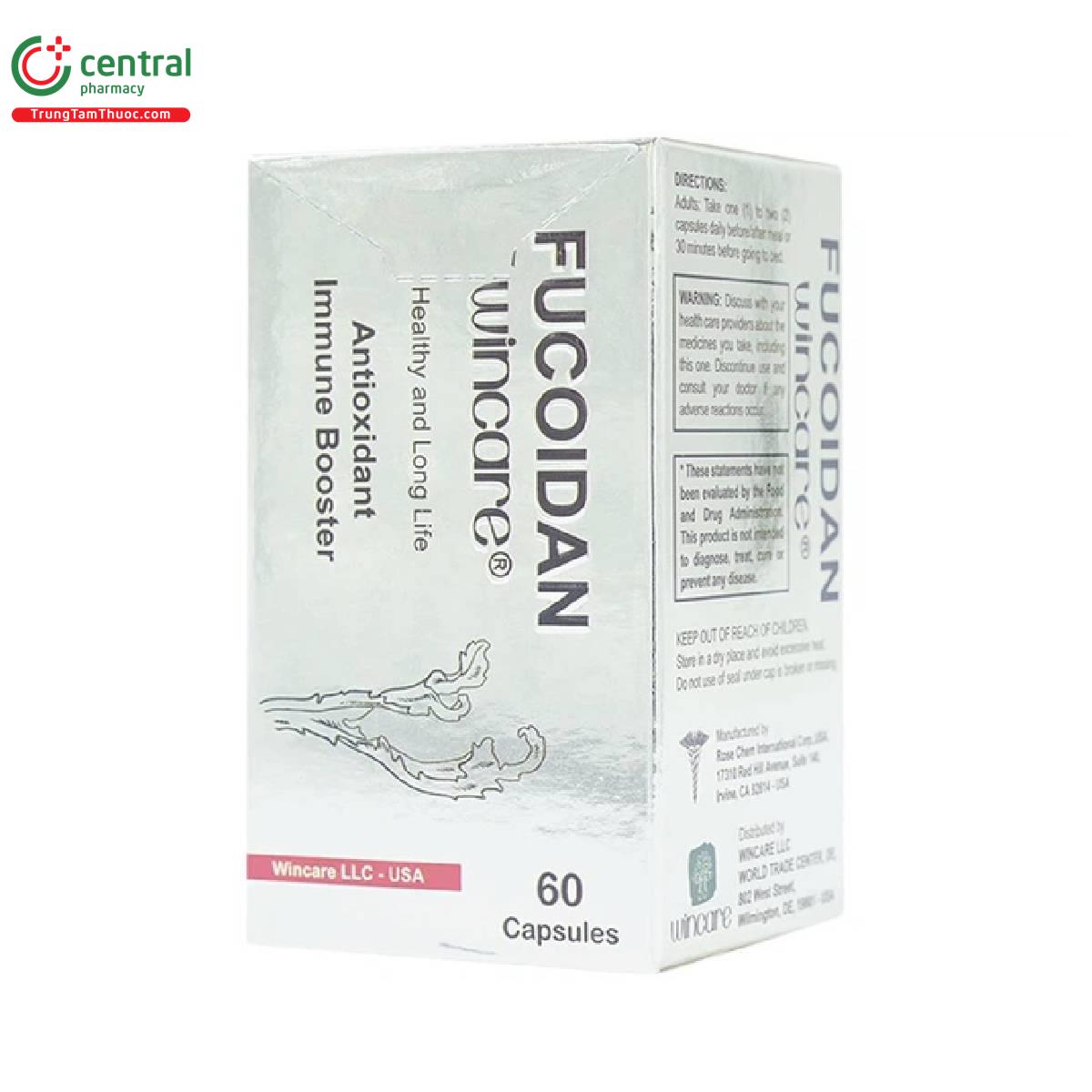 Thuốc Fucoidan Wincare giúp tăng cường sức khỏe, chống oxy hóa