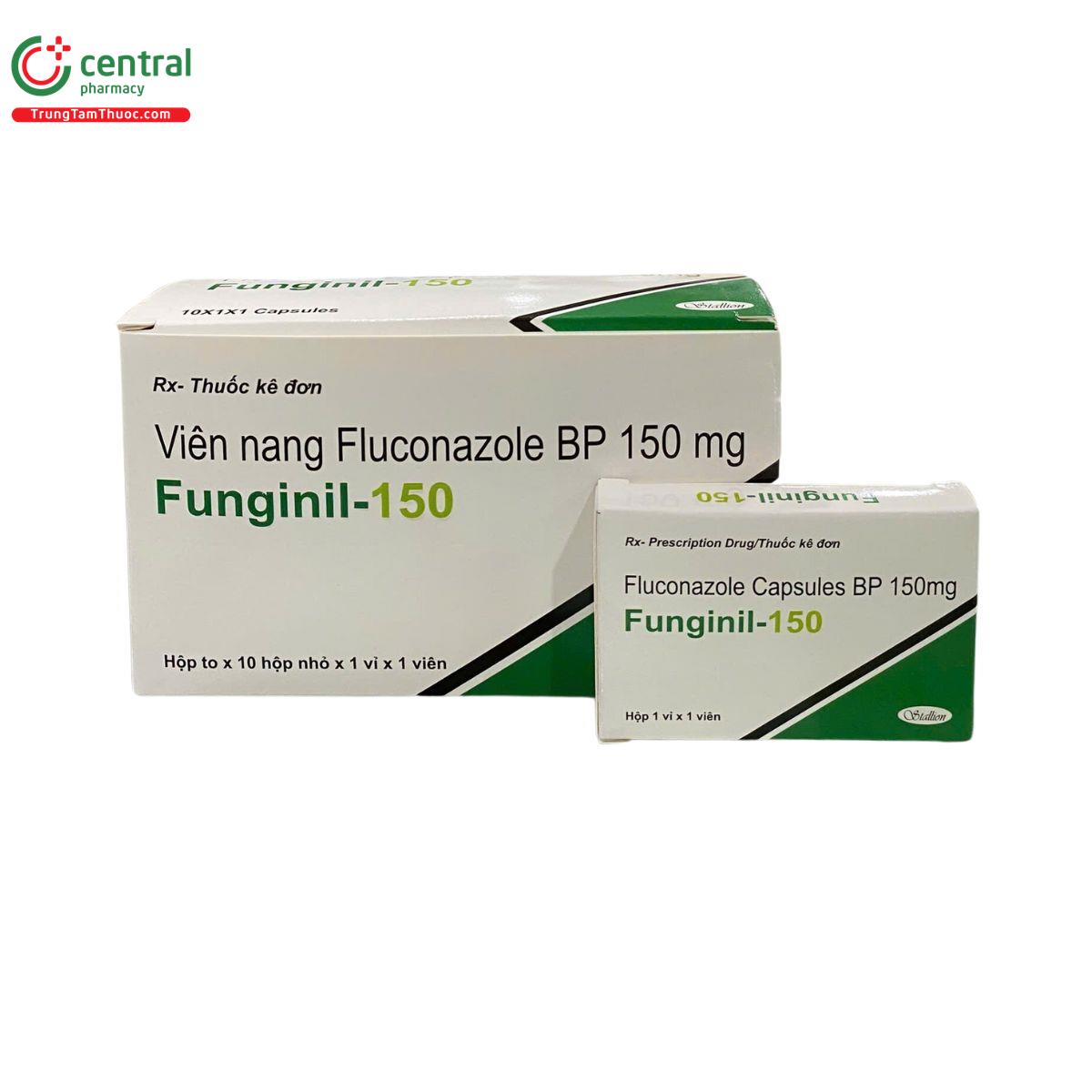 Thuốc Funginil-150 điều trị nấm da, nấm Candida âm đạo - âm hộ