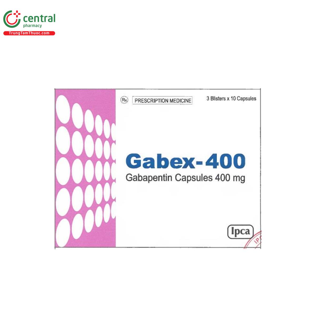 Thuốc Gabex-400 - Điều trị chứng động kinh ở bệnh nhân trên 3 tuổi