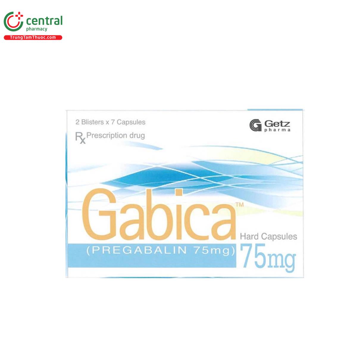 Thuốc Gabica 75mg - Điều trị hội chứng rối loạn do lo lắng quá mức