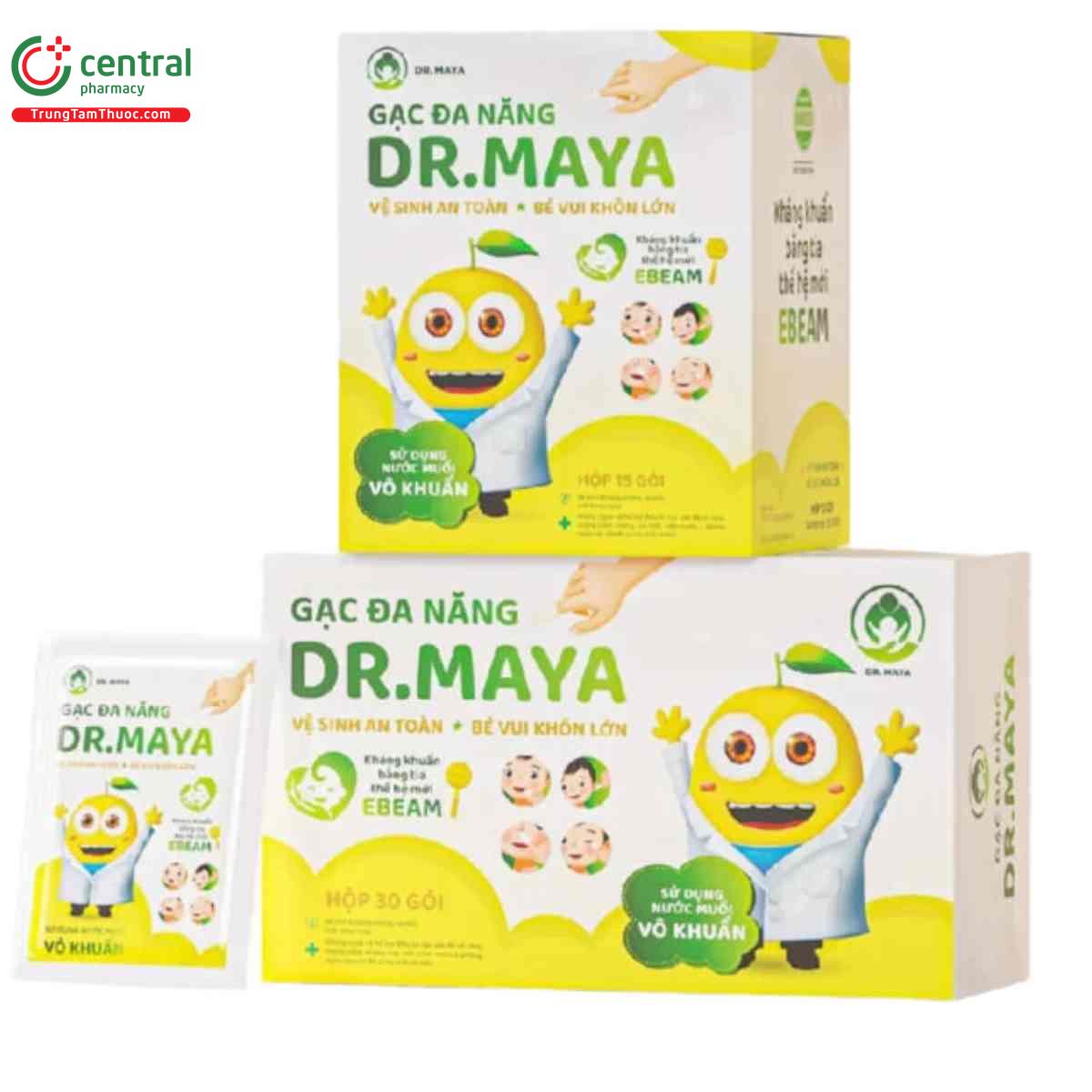 Gạc đa năng Dr.Maya giúp vệ sinh lợi, nướu, bảo vệ răng miệng cho trẻ