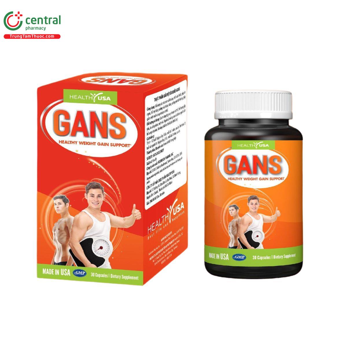 Gans Healthy USA - Hỗ trợ ăn ngon, tăng cường sức khỏe, giảm mệt mỏi