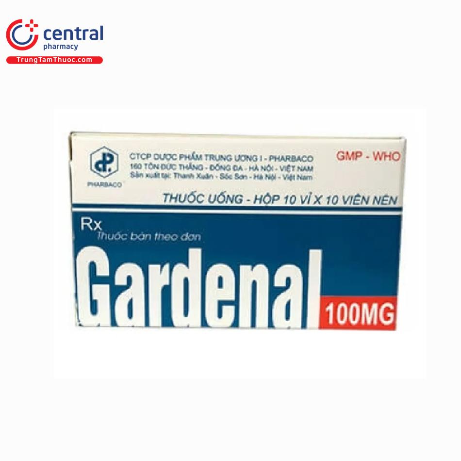 [CHÍNH HÃNG] Thuốc Gardenal 100mg Pharbaco trị co giật khi động kinh