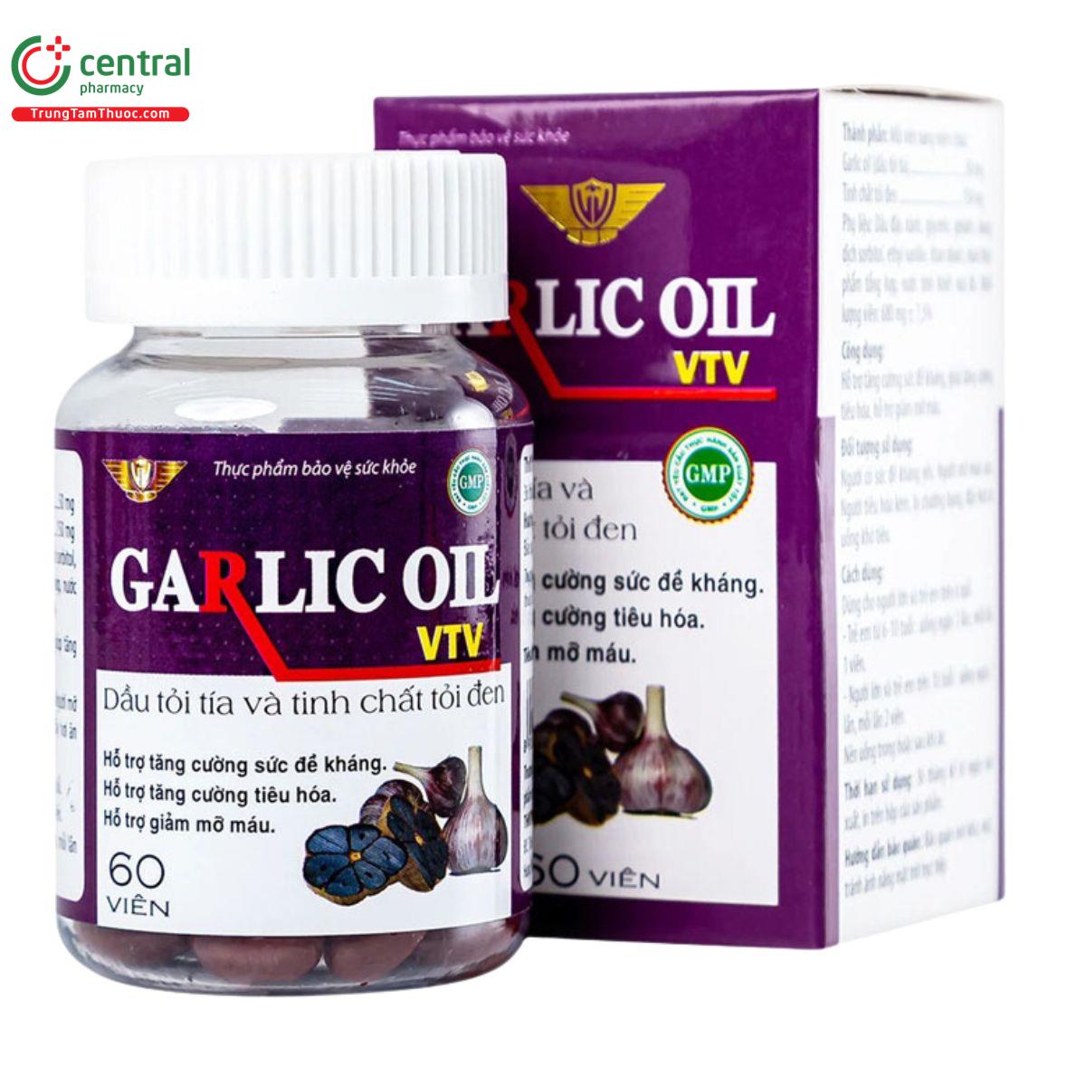 Thuốc Garlic Oil VTV tăng đề kháng, tăng cường hệ tiêu hóa, giảm mỡ máu