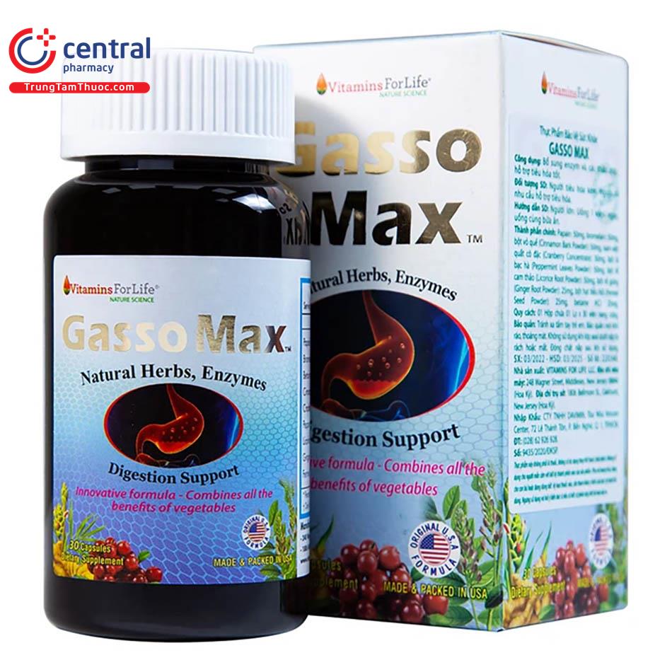 [CHÍNH HÃNG] Thuốc Gasso Max giảm ợ chua, ợ nóng do viêm dạ dày