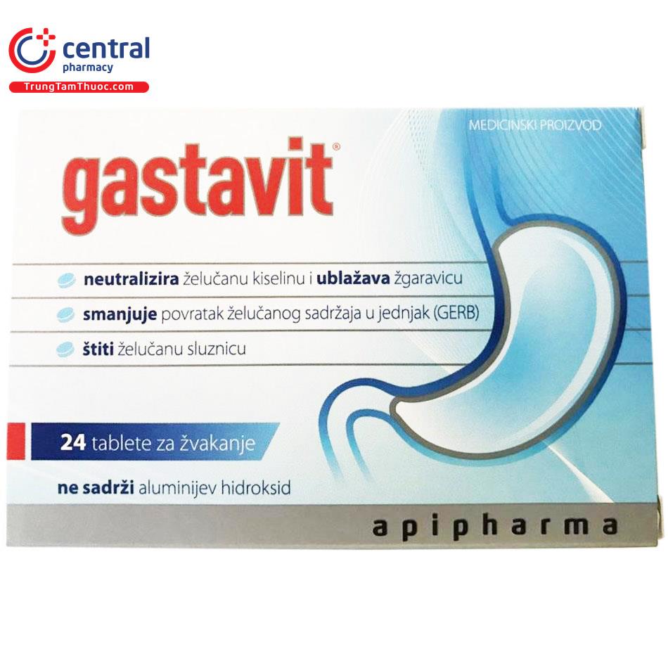 [CHÍNH HÃNG] Thuốc Gastavit Tablet Apipharma - Giảm trào ngược dạ dày