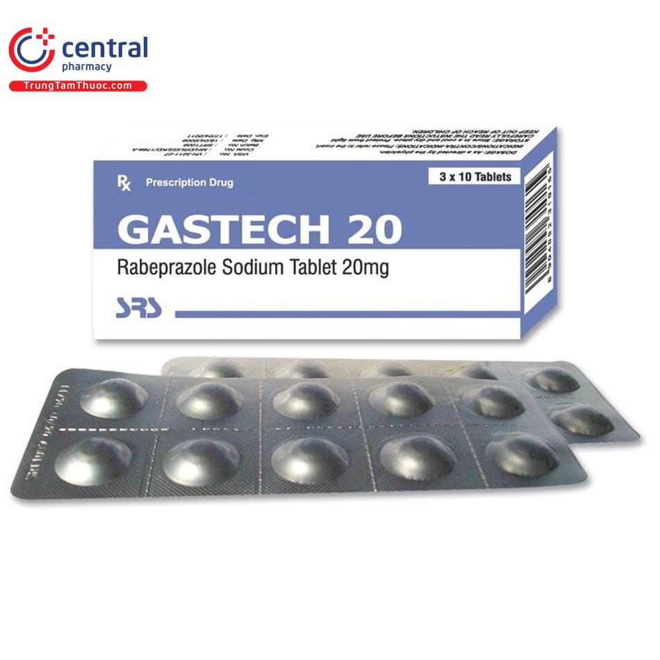 [CHÍNH HÃNG] Thuốc Gastech 20 điều trị trào ngược dạ dày - thực quản