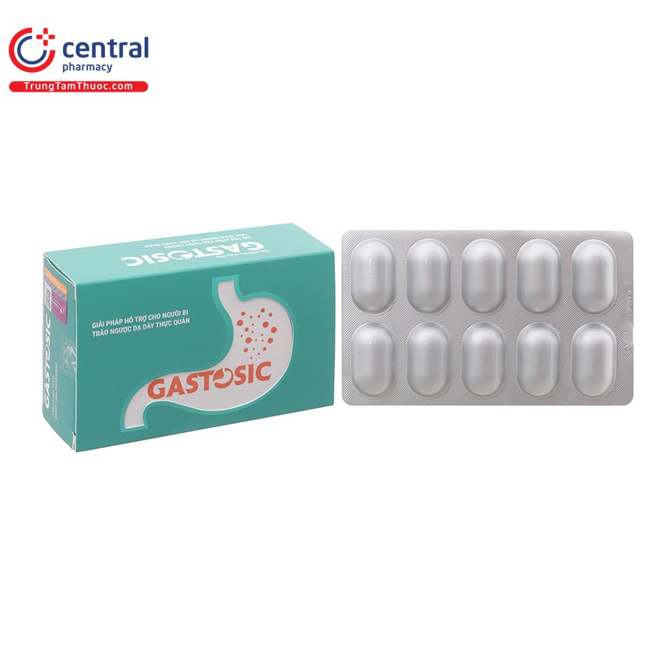 Thuốc Gastosic hỗ trợ trị trào ngược dạ dày - thực quản, giảm ợ hơi
