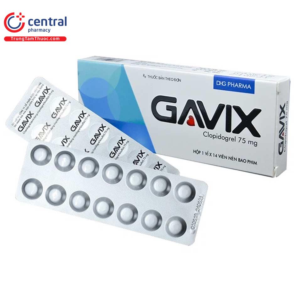 Thuốc Gavix phòng ngừa và điều trị cơn đau thắt ngực, nhồi máu cơ tim