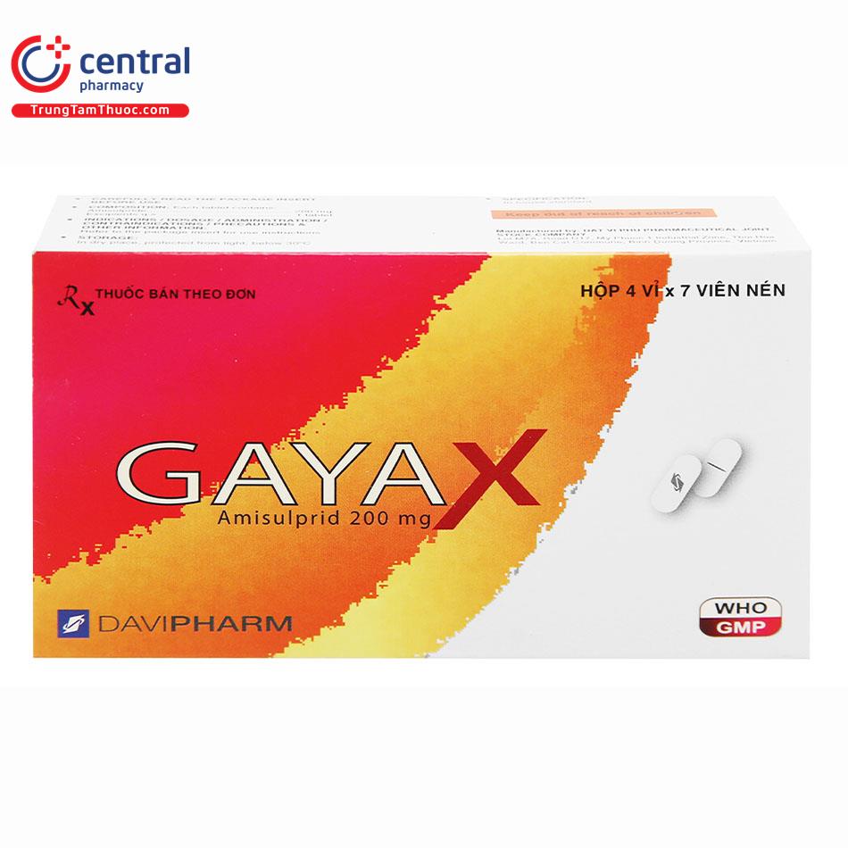 Thuốc gayax 200mg (Amisulprid 200mg) điều trị tâm thần phân liệt